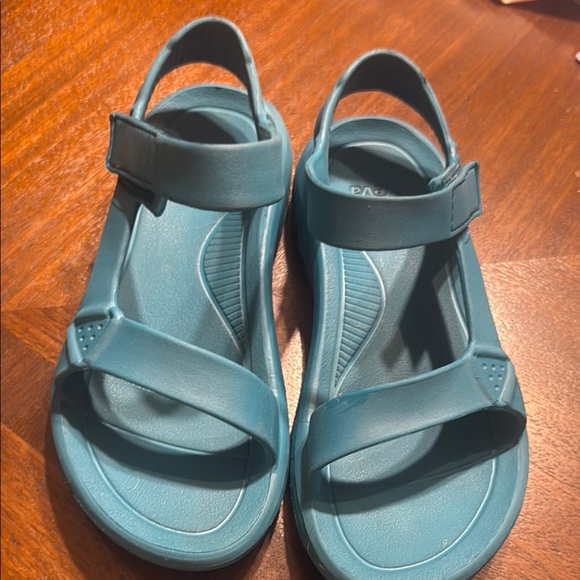 Teva | Shoes | Teva Blue Sandals With Adjustable Straps | Poshmark